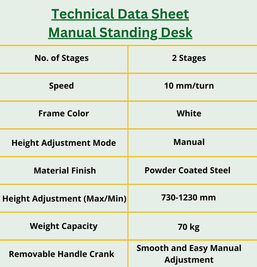 Height Adjustable Standing Desk Manual | Purpleark